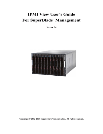 SuperBlade User's Guide | Manualzz