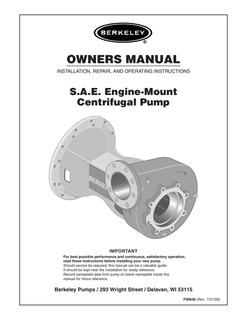 Berkeley OWNERS MANUAL | Manualzz