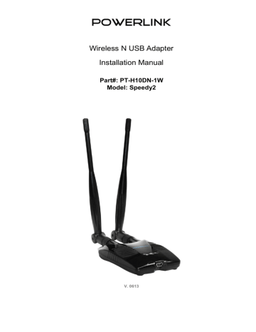 Wireless N USB Adapter Speedy2 Installation Manual | Manualzz