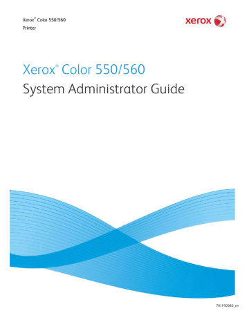 Xerox Color 550/560 System Administrator Guide | Manualzz