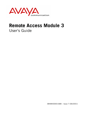 Remote Access Module 3 User's Guide | Manualzz