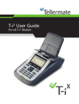 Tellermate TY+ Cash Management Solution User Guide | Manualzz