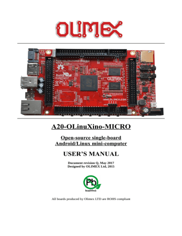 Olimex A20-OLinuXino-MICRO User Manual | Manualzz
