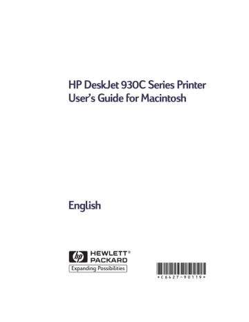 HP DeskJet 930C Series User's Guide | Manualzz