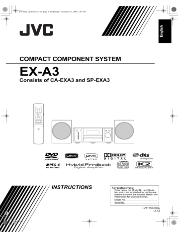 JVC EX-A3 Instructions Manual | Manualzz