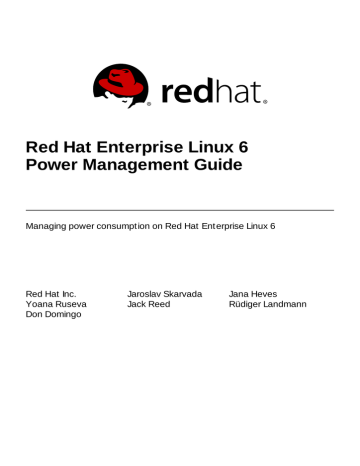 Red Hat Enterprise Linux 6 Power Management Guide | Manualzz