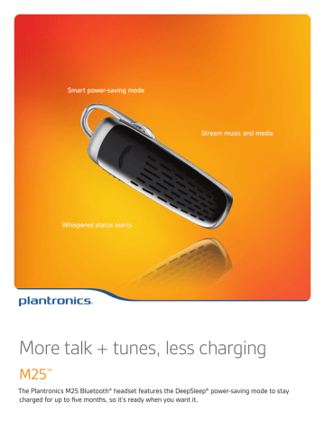 Plantronics m25 Product guide | Manualzz