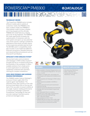 powerscan™ pm8300 | Manualzz