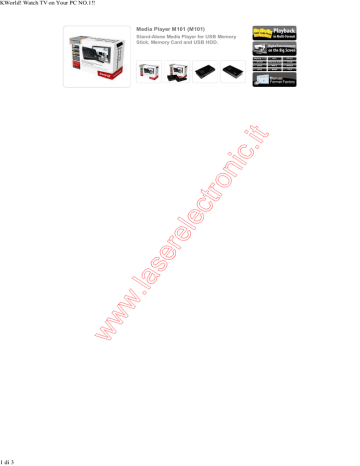 KWorld media player M101 User Manual | Manualzz