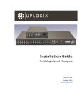 Uplogix KG-175A & KG-175D Encryptors Configuration Guide | Manualzz