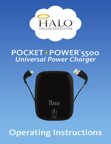 Halo2Cloud Pocket Power 5500 User manual | Manualzz