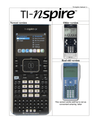 Texas Instruments TI-Nspire CX - Manual de usuario, Manual, El manual ...