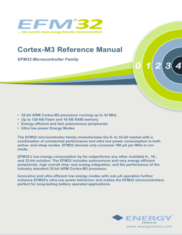 Silicon Labs EFM32 Cortex-M3 Reference Manual | Manualzz