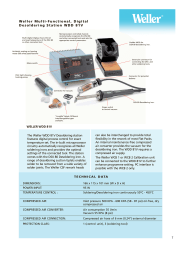 Weller WDD 81V Desoldering Station - User manual