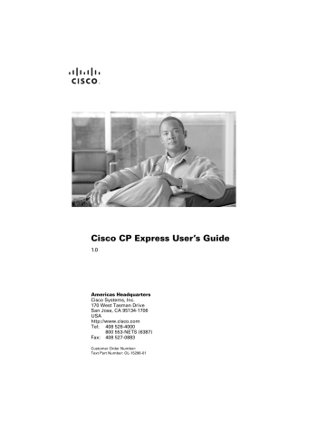 Cisco CP Express User's Guide | Manualzz