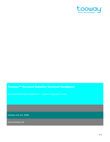 Tooway Ka-band Satellite Terminal Handbook | Manualzz