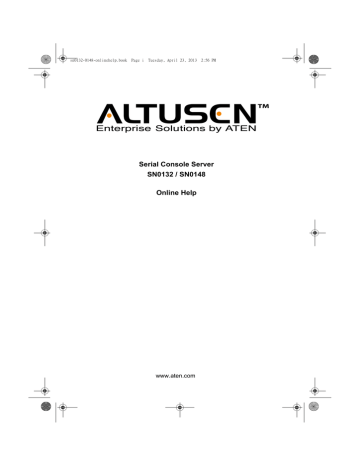 ATEN SN SN0132 / SN SN0148 Online Help | Manualzz