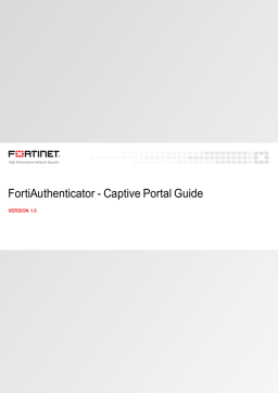 Fortinet FortiAuthenticator - User Guide | manualzz.com
