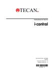 Tecan i-control Software User Manual | AI Chat & PDF | Manualzz