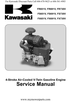 Kawasaki FR651V - Owner's manual, Service manual, User manual ...