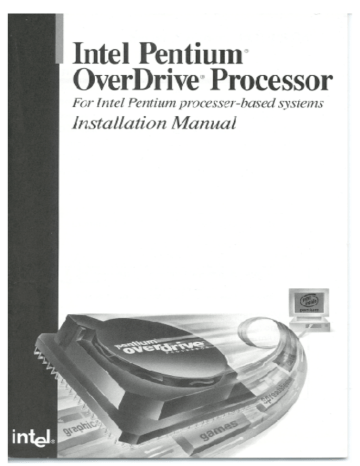 Intel Pentium OverDrive Processor Installation Manual | Manualzz