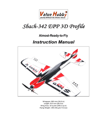 Value Hobby Sbach-342 EPP 3D Profile Instruction manual | Manualzz