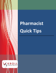 Pharmacist Quick Tips User Guide | Manualzz