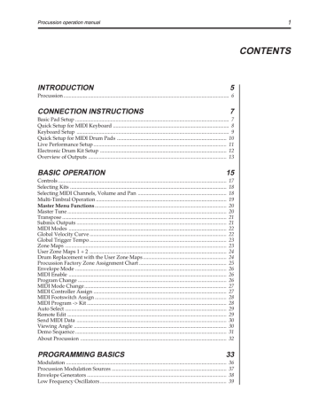 E-mu Systems Procussion Operation Manual | Manualzz