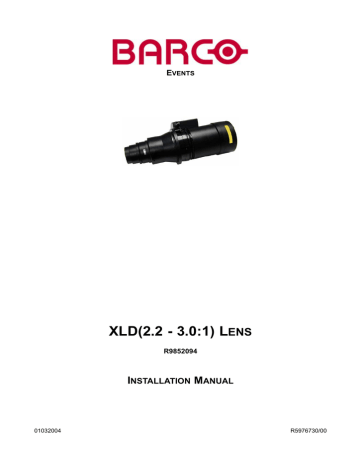 Barco XLD (2.2 - 3.0) Installation Manual | Manualzz