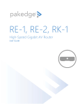 Pakedge RK 1 High Speed Gigabit AV Router User Manual | Manualzz