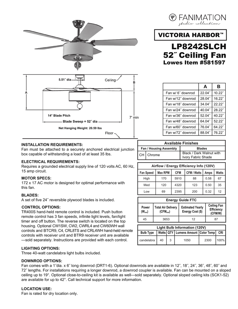 Ceiling Fan Blade Pitch Information Sheet | Americanwarmoms.org