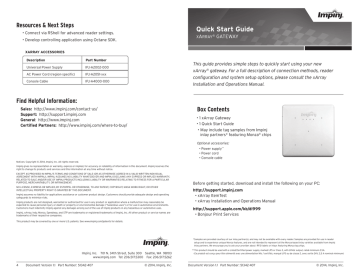 Impinj xArray Gateway Quick Start Guide | Manualzz