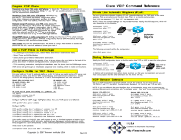 Cisco VOIP Command Reference | Manualzz