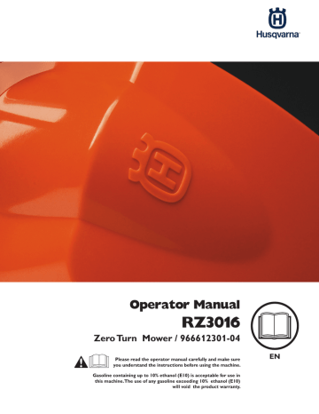 Husqvarna RZ3016 Operator Manual | Manualzz