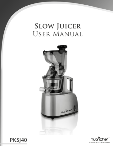 Nutrichef Slow Juicer PKSJ 40 User's Guide | Manualzz