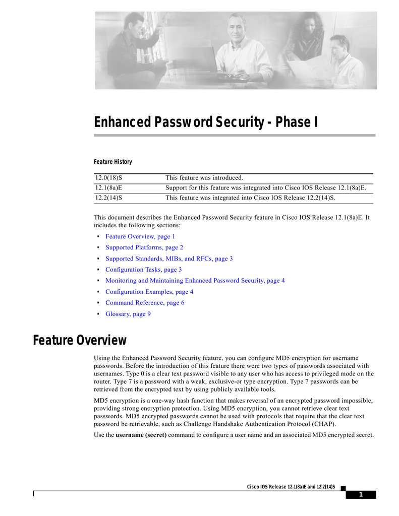 cisco password encryption type 6