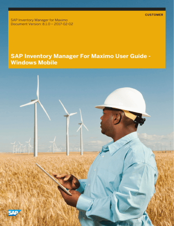 SAP Inventory Manager For Maximo User Guide - Windows Mobile | Manualzz
