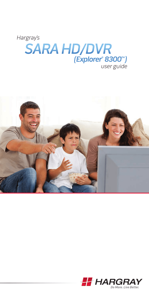 Hargray SARA Explorer 8300 User manual | Manualzz
