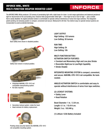 INFORCE WML White User Manual | Manualzz