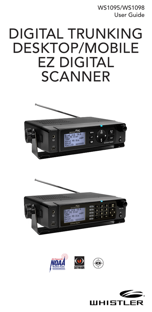 DIGITAL TRUNKING DESKTOP/MOBILE EZ DIGITAL SCANNER | Manualzz
