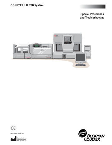 Beckman Coulter COULTER LH 780 Hematology Analyzer Owner's Manual ...