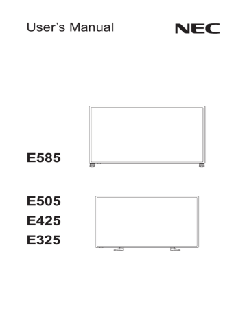 NEC MultiSync® E505 Owner Manual | Manualzz