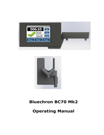 Bluechron BC70 Mk2 Operating Manual | Manualzz