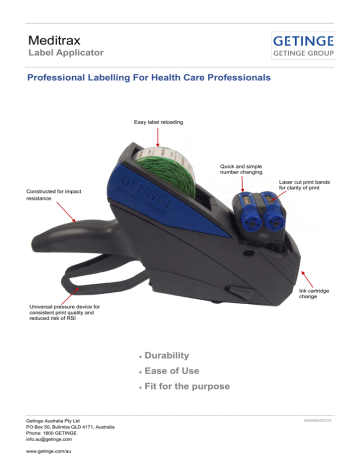 Getinge Meditrax manual | Manualzz