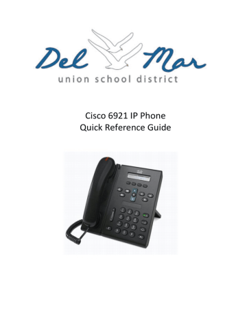 Cisco 6921 IP Phone Quick Reference Guide | Manualzz