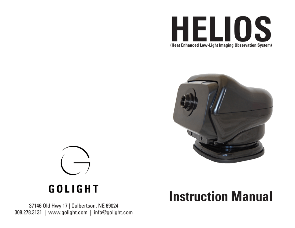 Golight Helios Instruction manual | Manualzz