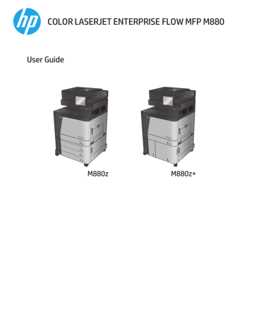 HP Color LaserJet Enterprise flow MFP M880 User Guide | Manualzz