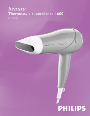 Philips Thermostyle supersilence 1600 User Manual | Manualzz