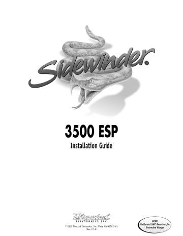 Directed Electronics Python 450 ESP Installation manual | Manualzz