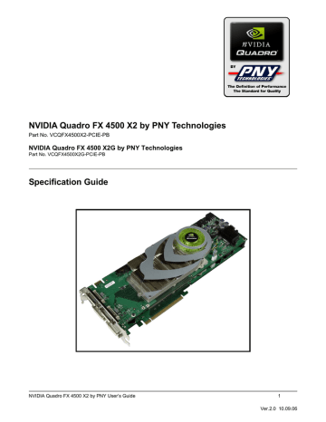 Nvidia NVIDIA Quadro FX 4500 X2 Specification | Manualzz